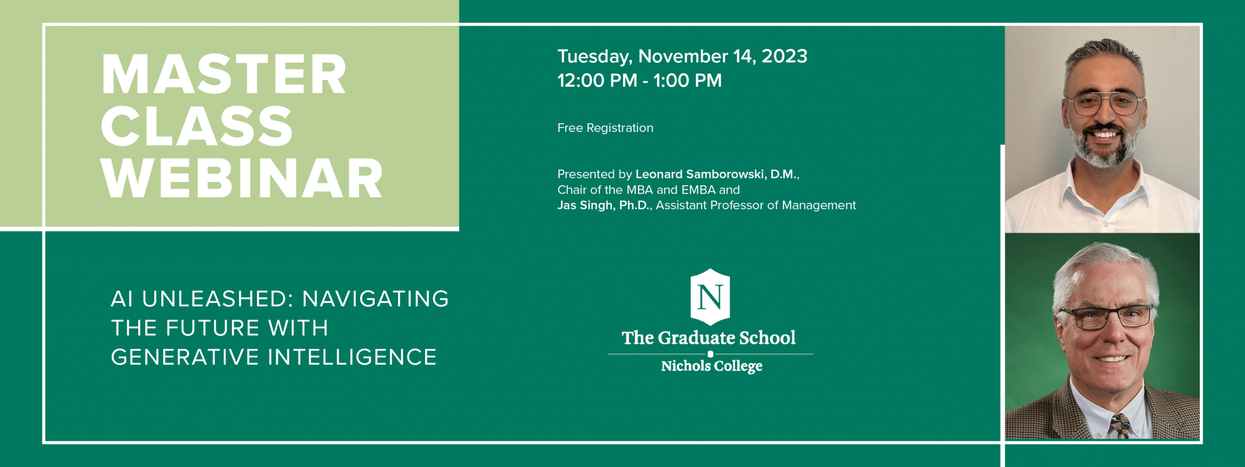 Master Class Webinar - Nichols College